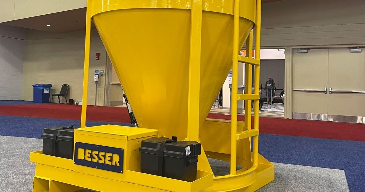 New Pouring Bucket Model Introduced at The Precast… | Besser Company